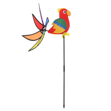 Garden Pinwheels Animal Wind Spinners Parrot Windmill Decor Rainbow ...