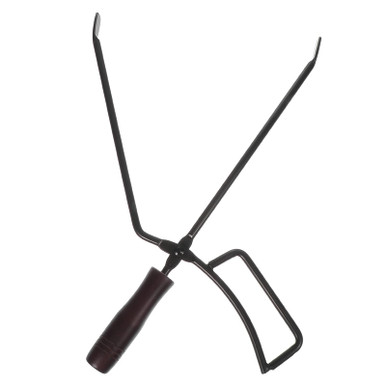 Campfire Log Grabber Firewood Tongs Log Grabber Heavy Duty Cast Iron ...