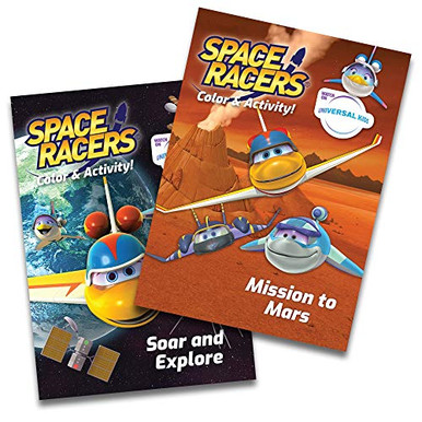 Space Racers Coloring & Activity Books - Jumbo 2 Book Set - Mission to ...
