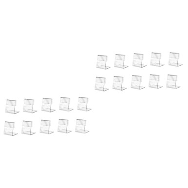 NUOBESTY 100 pcs desk signs acrylic clear sign stand Table Display ...