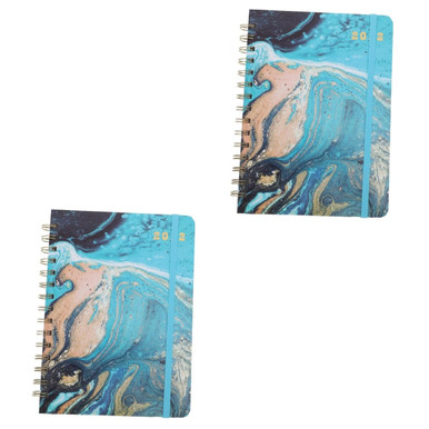 Ciieeo 2 pcs 2022 2022 plan book office notepad work calendar a5 ...