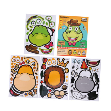 ERINGOGO 25 Sheets Cartoon Stickers Kid Stickers Match Sticker Craft ...