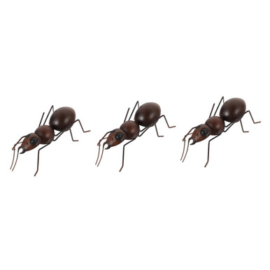 Yardwe 3 pcs Metal Iron Ant Iron ant Decoration Garden Ornaments Dining ...