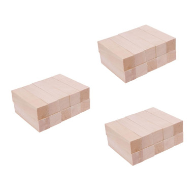 SEWACC 30 pcs Wooden dowels Square dowels Wood Crafts DIY Crafts Large ...