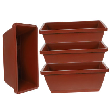 BESTOYARD 4pcs Box Rectangular Flower Pot Outdoor planters Bonsai ...
