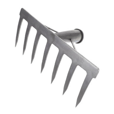 BESTOYARD Mower Head Soil rake Heavy Duty rake Head Replacement Lawn ...