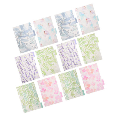 MAGICLULU Plastic Tab Dividers Notebook Dividers 12pcs for Book Divider ...