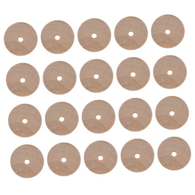 EXCEART Wooden Toys 20pcs Log Wheel Arts and Crafts for Trucks for ...