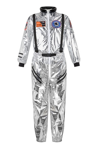 Astronaut Costume Adult Men Space Costume Silver Space Suit Men ...