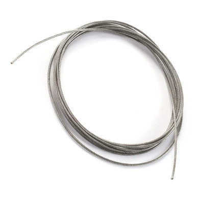 Bettomshin 1Pc 5m/16.4Ft 304 Stainless Steel Wire Rope, 3mm/0.12" Dia ...