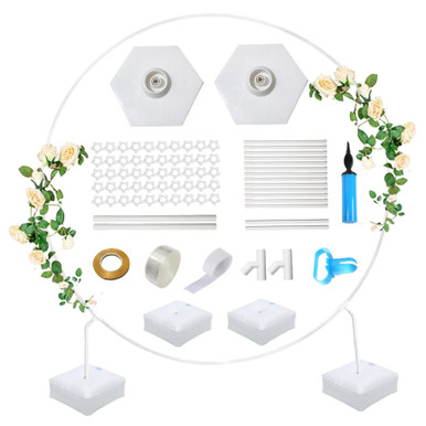 Balloon Arch Stand with Base 59 Inch Round Circle Balloon Frame Kit ...