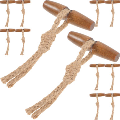 VILLCASE Wood Toggle Buttons 10 Pairs Sew on Toggle Buttons Wood ...