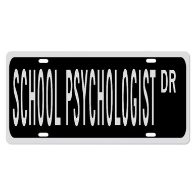 Mighun License Plate Frame Holder School Psychologist Custom Car Front ...