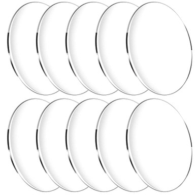 10 Pieces Clear Circle Acrylic Sheet, 1/8" Thickness, 4.5 Inch ...