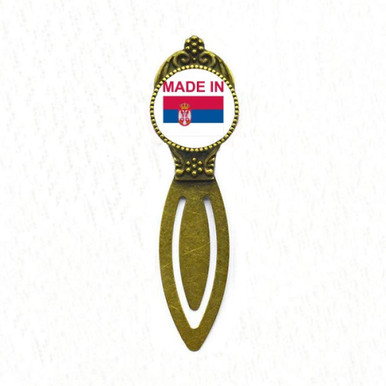 Made in Serbia Country Love Bookmark Retro Office Label Page Marker ...
