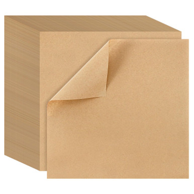 300 Pack Kraft Paper Sheets Bulk 15x15in Brown Craft Paper Christmas ...