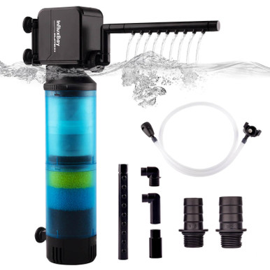 InfluxBay Submersible Internal Aquarium Filter: Fish Tank Filter with ...