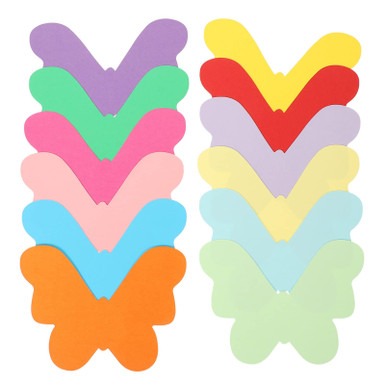 MAGICLULU 72pcs Paper Spring Butterfly Cutouts Assorted Color Spring ...