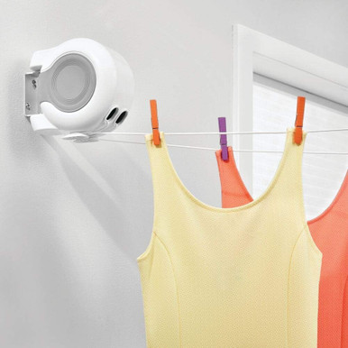 Retractable Washing Line Clothes Outdoor Double Heavy Duty Clothesline ...