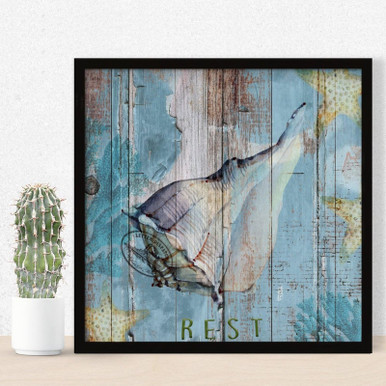 Nautical Beach Ocean Theme Underwater Wooden Wall Table Sign Wall ...