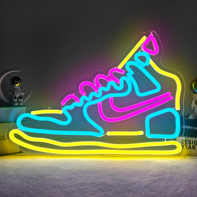 Sneaker Neon Sign Sports Shoes Neon Sign Boys Neon Lights for Bedroom ...