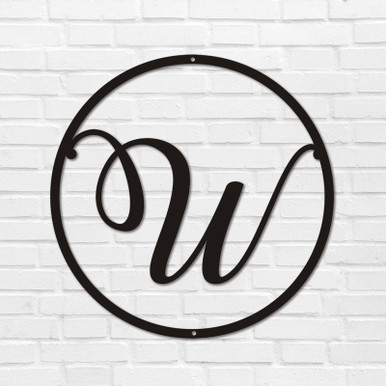 Alioyoit Metal Sign W Custom Initial Letter Monogram Customized Metal ...