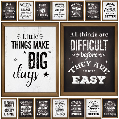 DUAIAI 20 Pieces Industrial Chic Motivational Posters for Classroom ...