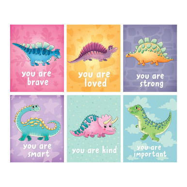 L&O Goods Dinosaur Posters Room Decor | Kids Motivational Wall Art ...