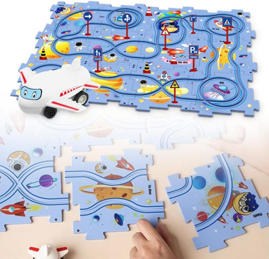 25pcs DIY Assembling Electric Trolley,2023 New Upgrade Toddler Puzzle ...