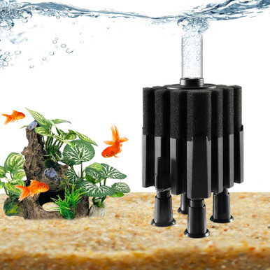 OAMCE Aquarium Sponge Filter Ultra Silent Submersible Aeration Bio ...