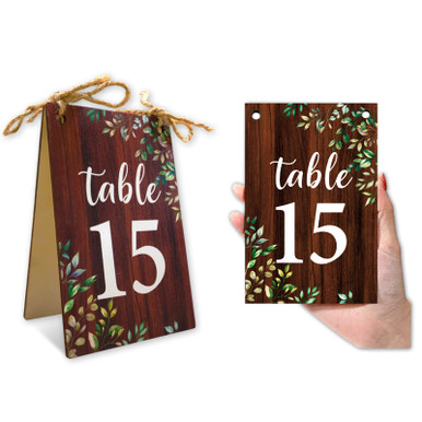 Anyzal 20 Pieces Rustic Wood Table Numbers 1-20 Wedding Table ...