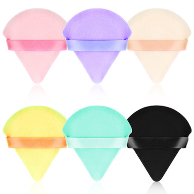 WLLHYF 6 Pieces Powder Puff Triangle Powder Puffs Face Soft Setting ...