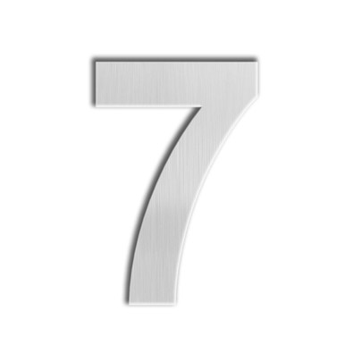QT Modern House Number - SUPER LARGE 12 Inch - Brushed Stainless Steel ...