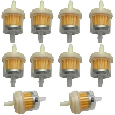 10 Pieces Fuel Filter for Motorcycle Universal Gas Inline Fuel Filter ...
