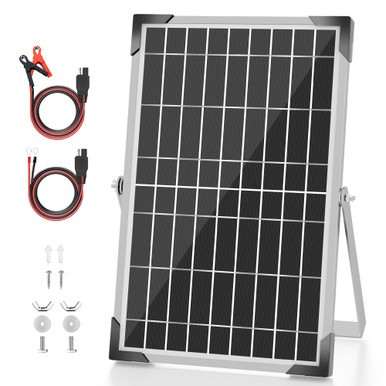 Voltset 10W Solar Battery Trickle Charger Maintainer + Upgrade 10A MPPT ...