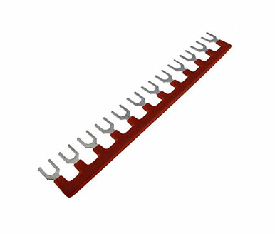 12 POS Shorting Bar Stripe for 25A Screw Barrier Terminal Block - Red ...