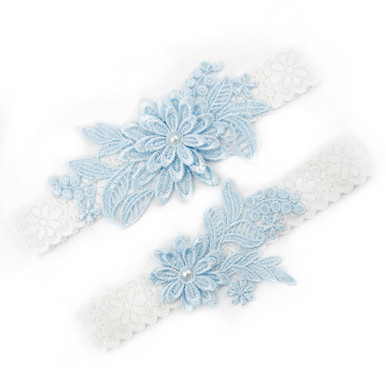 Blue Garters for Bride 2 Pieces, Wedding Garter for Bride Elasticity ...