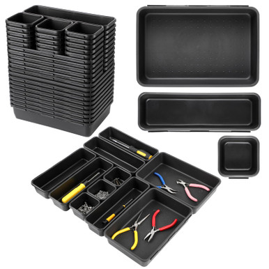 yeesport 40 PCS Tool Organizer Kit, Anti-slip Tool Drawer Organizer ...