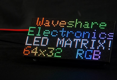 RGB Full-Color LED Matrix Panel 64x32 Pixels, 2.5mm Pitch, 2048 ...