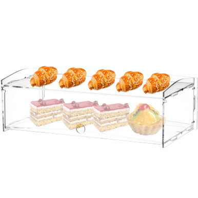 Pastry Display Case Acrylic Commercial Countertop Bakery Display Case ...