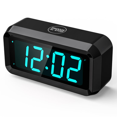 SUPLEDCK Alarm Clock,Digital Alarm Clock for Bedrooms,Battery Operated ...