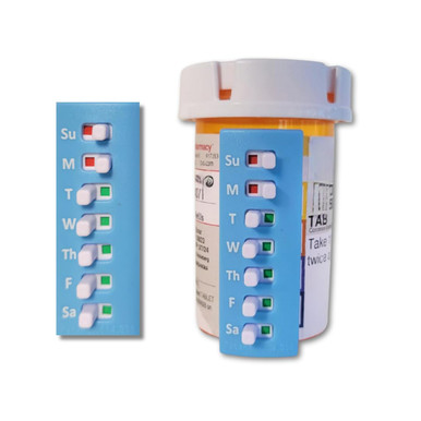 5 Pack Medication Tracker and Reminder, Take-n-Slide Reusable Pill ...