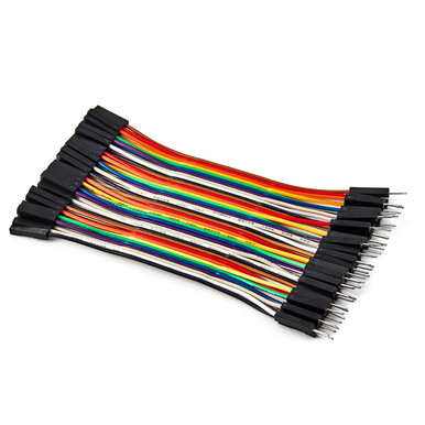 Chanzon 40pcs 10cm Male to Female Header Jumper Wire Dupont Cable Line ...