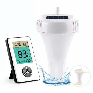 Pool Thermometer Wireless Floating Easy Read, Solar Remote Digital Pool ...