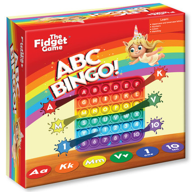 ABC Bingo Games for Kids - Six Educational Alphabet Bingo Fidget Mats ...