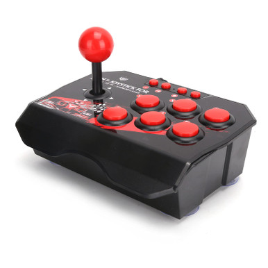 Arcade Fight Stick, Wired Arcade Joystick Features a Spherical Metal ...