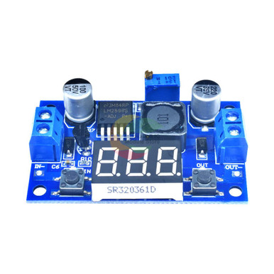 LM2596 LED Digital Voltmeter Display Buck Step Down Power Converter Module Adjustable Board DC ...
