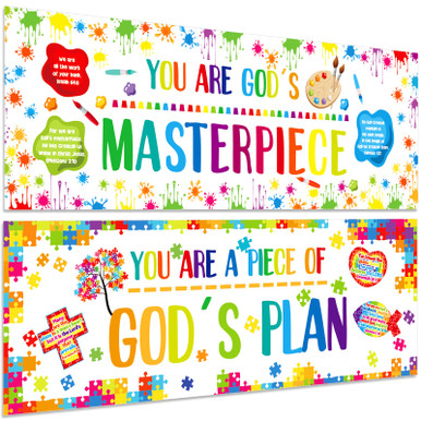 2 Pieces Christian Bulletin Board Piece of Gods Plan Sunday School ...