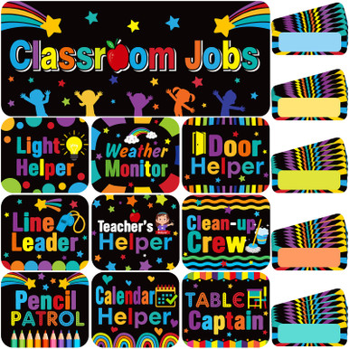 Pajean 45 Pieces Classroom Jobs Chart Bulletin Board Sets with Name ...
