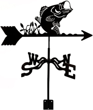 DMWMD Fish Metal Weathervane Animal Weather Vane Wind Direction ...